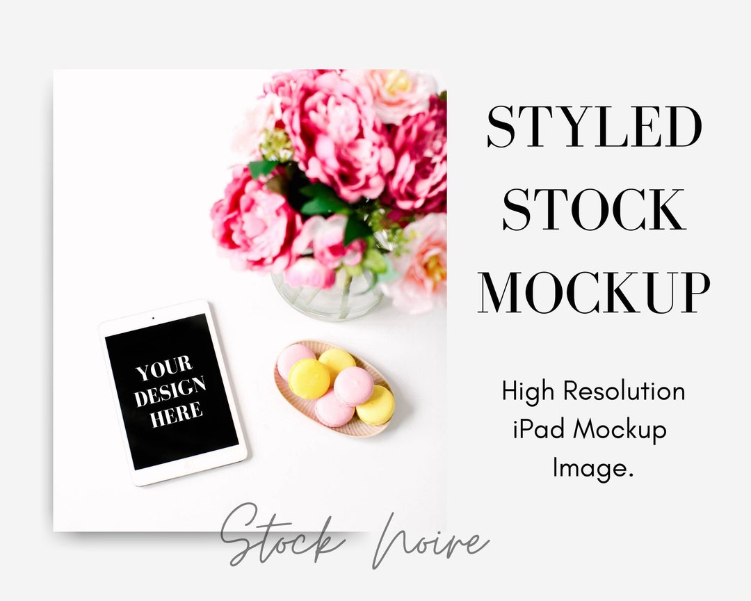 Styled Stock Photo Mockup / iPad Mockup / Styled Stock Floral Photo ...