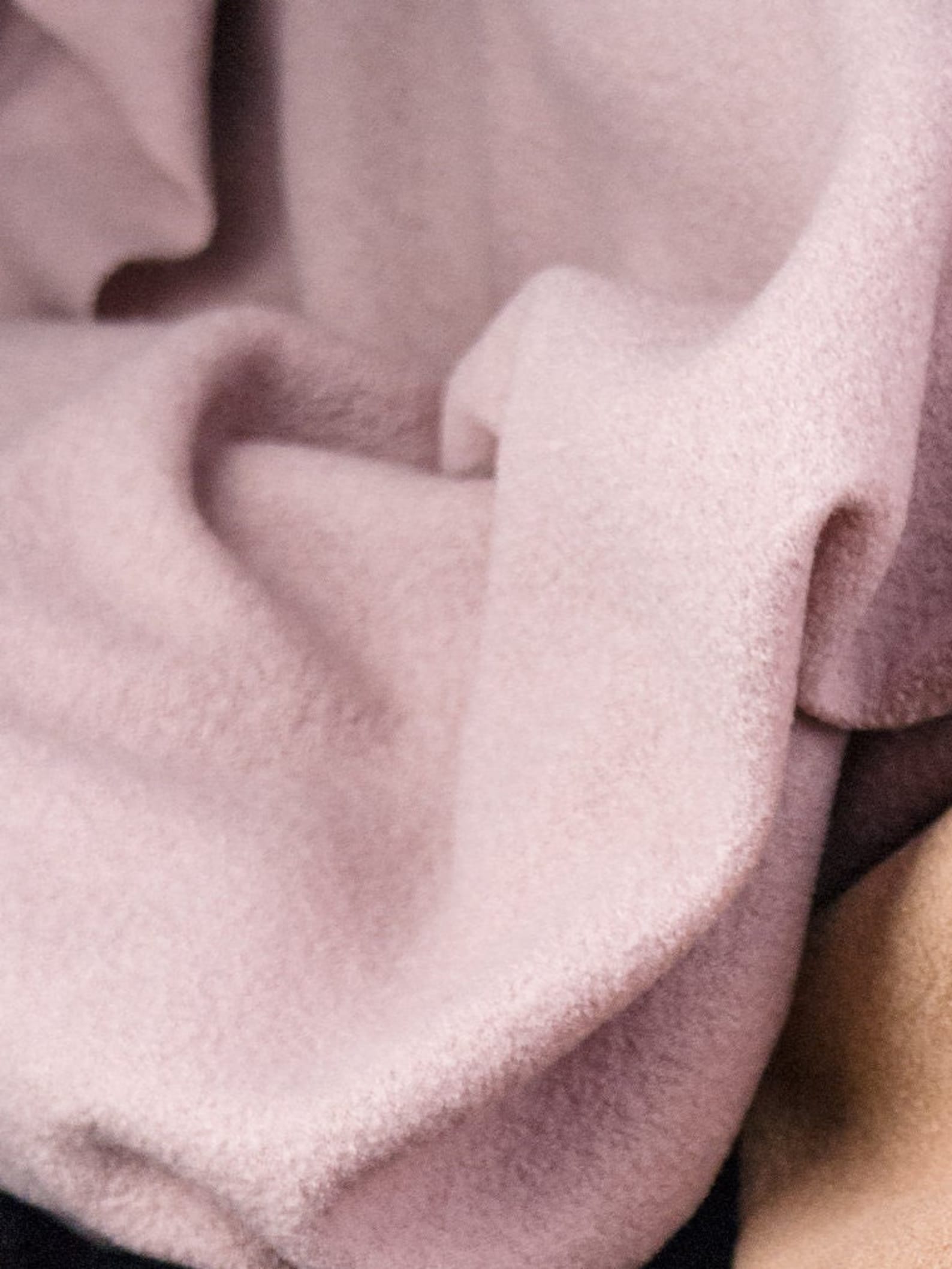 Light Pink Boiled Wool Fabric by the Yard for Coats and Jackets - Made ...