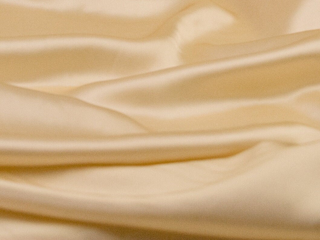 100 Silk Satin Fabric Champagne Color Italian Silk Satin Fabric For