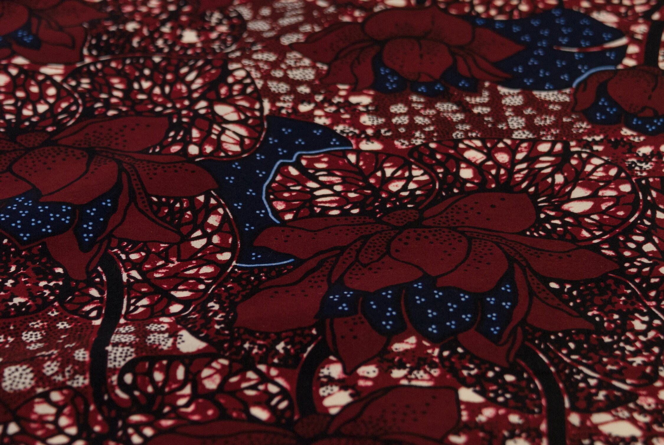 African Floral Print Fabric, African Wax Fabrics, Wax Fabrics With ...