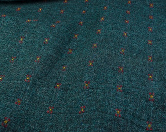 Teal Wool Fabric - Etsy