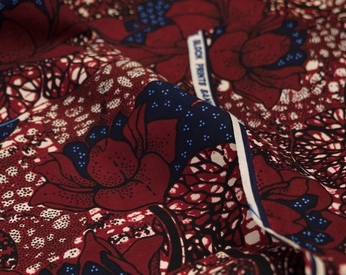 African Floral Print Fabric, African Wax Fabrics, Wax Fabrics With ...
