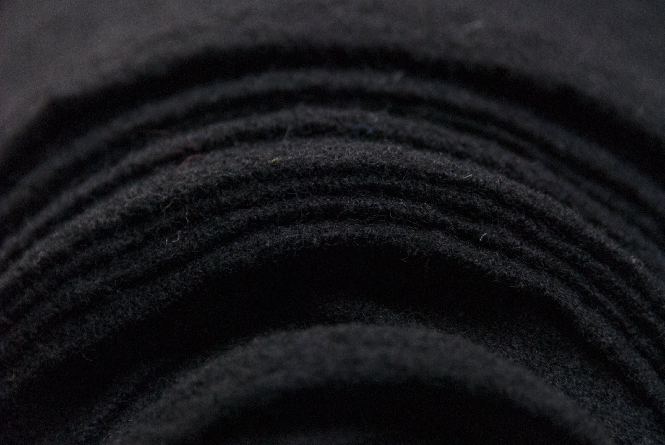 Boiled Wool Fabric by the Yard; Olden Wool Fabric; Black Wool Boucle ...