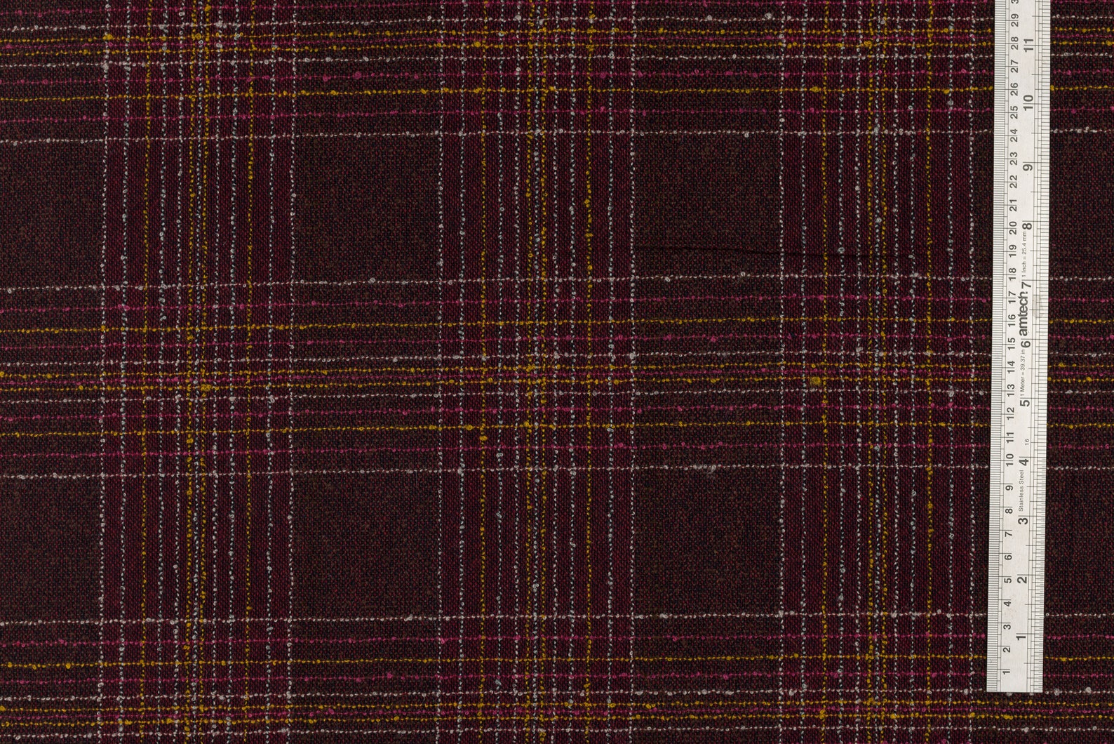 Checkered Wool Blend Fabric From Italy Tartan Wool Material for ...