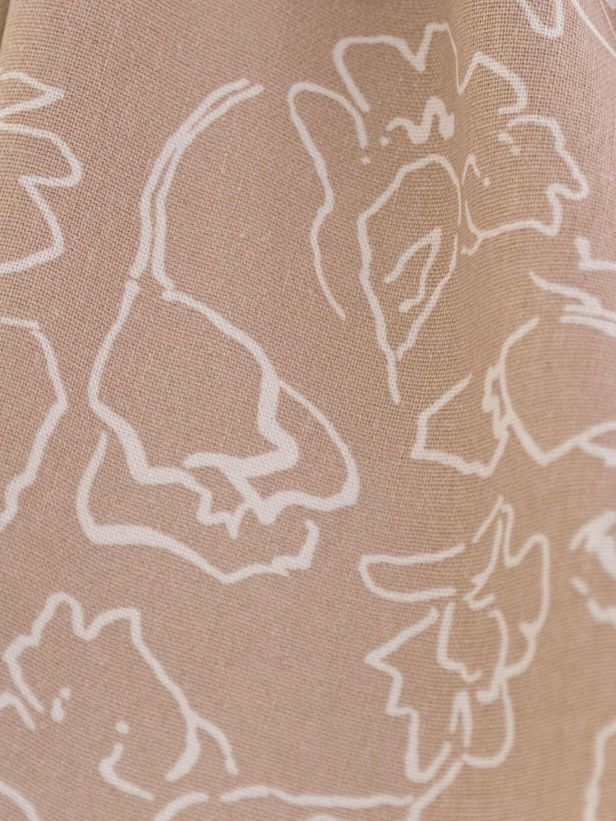 Floral Drapery Fabric Cottage Style; Floral Canvas Fabric; Viscose ...