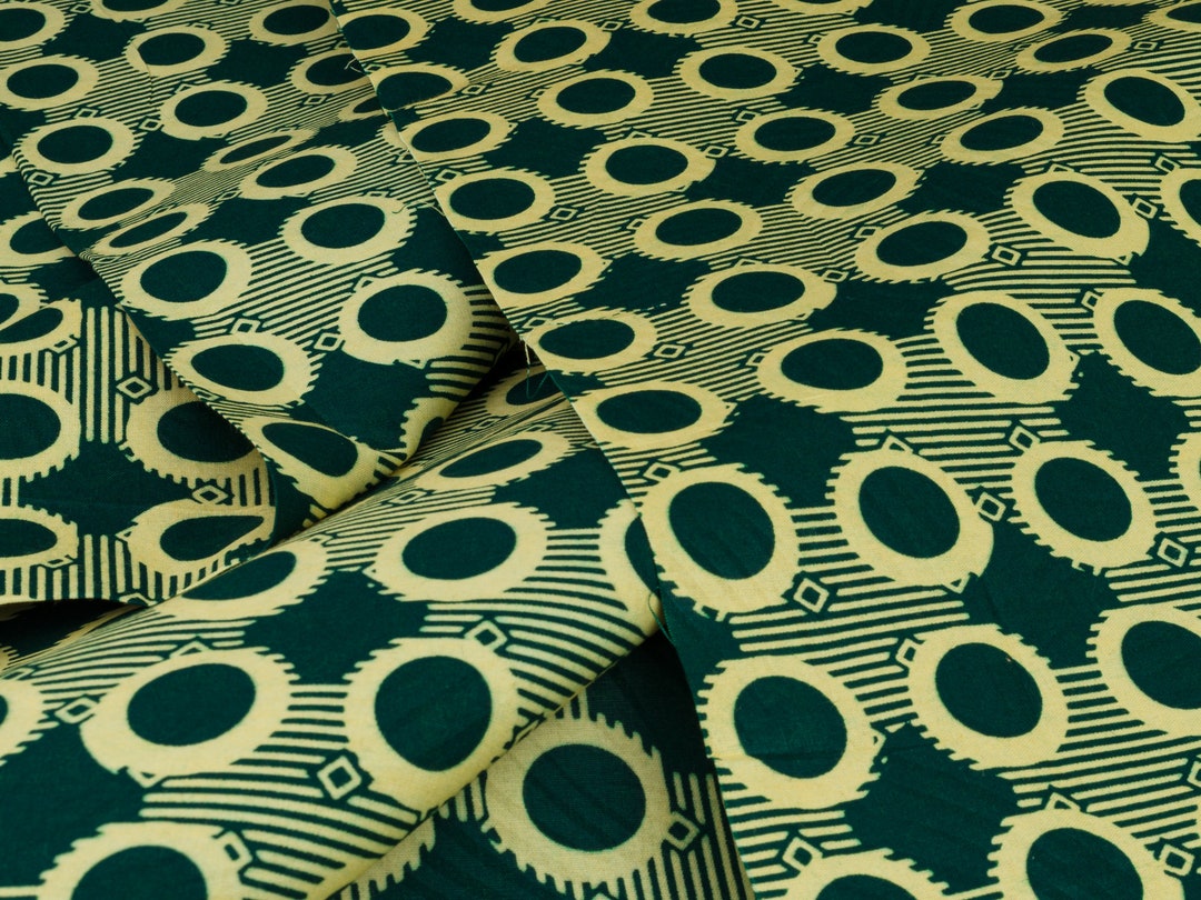 Wax Block Print Fabric African Cotton Fabric Printed African - Etsy