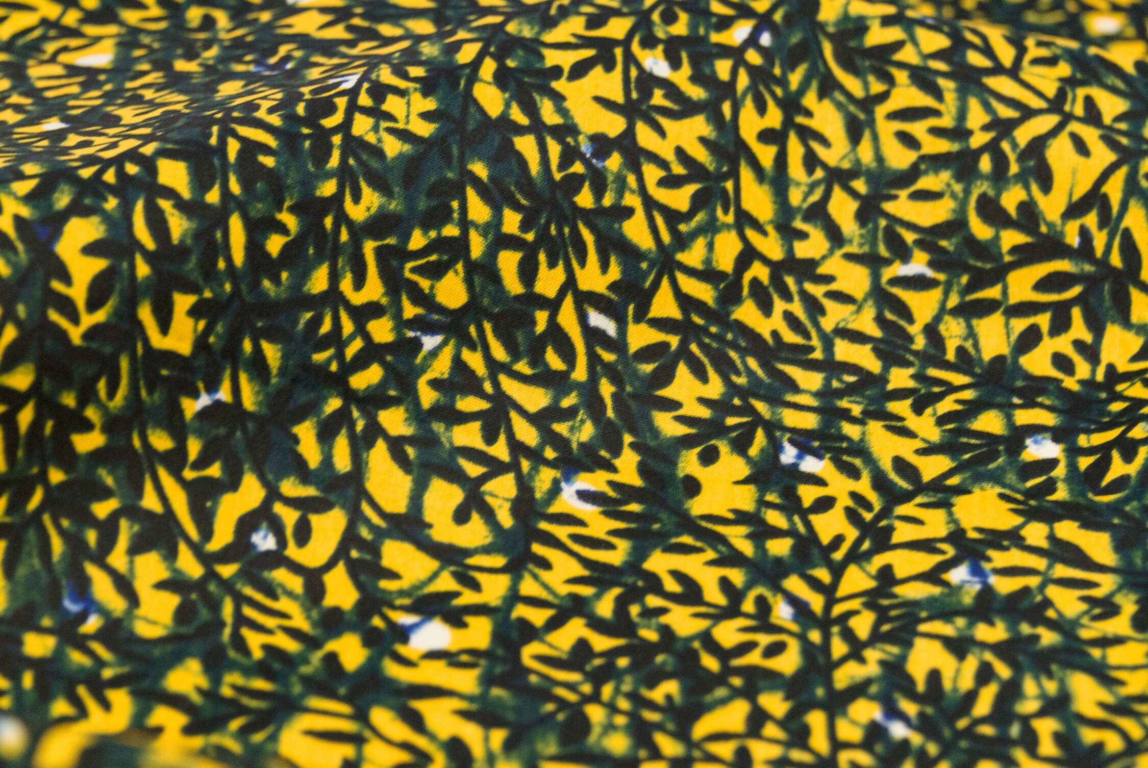 African Botanical Print Fabric, African Wax Fabrics, Wax Fabrics With ...