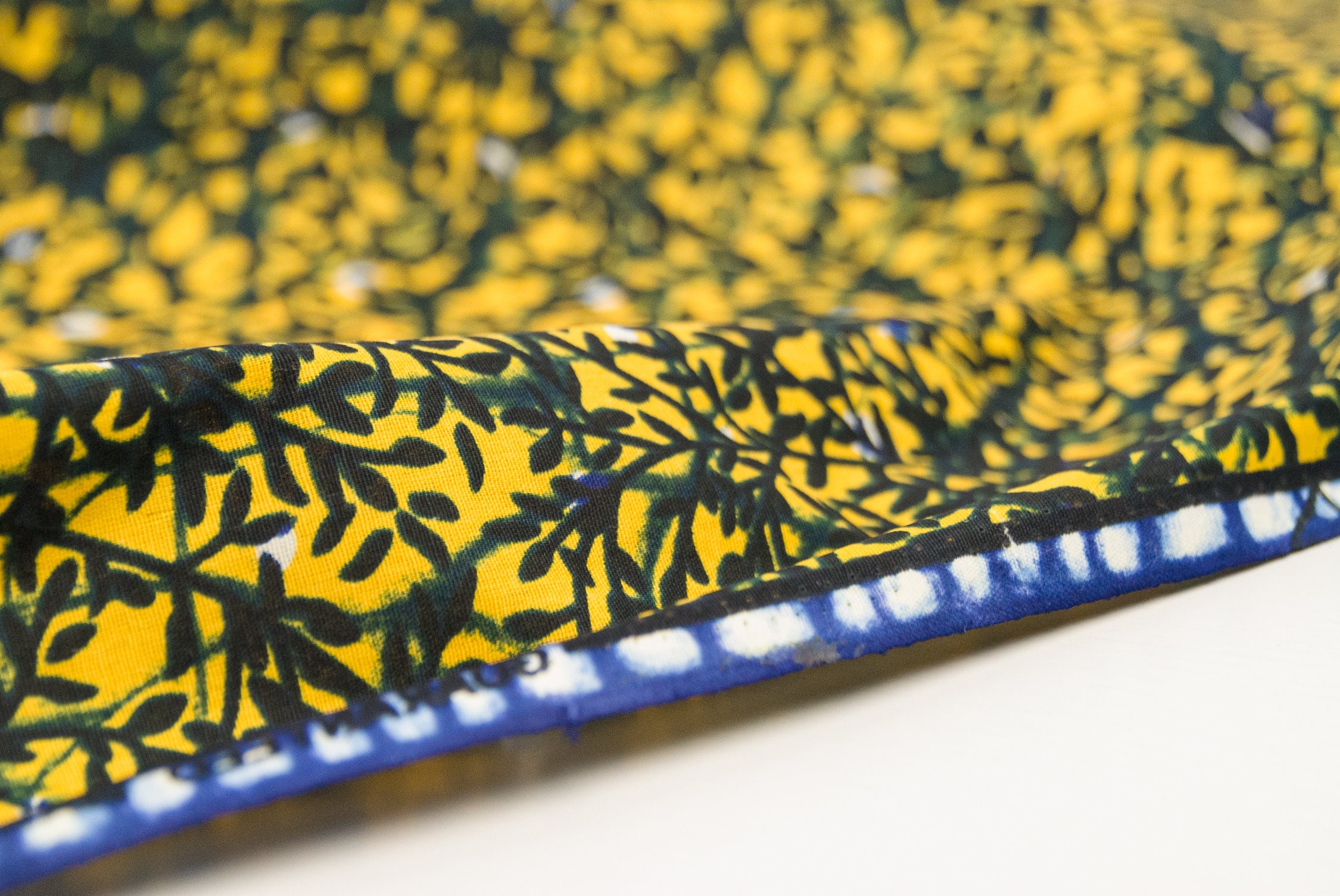 African Botanical Print Fabric, African Wax Fabrics, Wax Fabrics With ...
