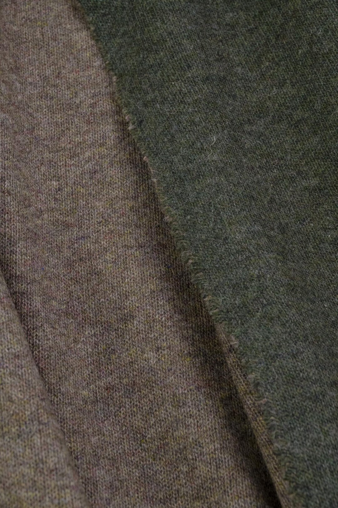 Italian Cashmere Wool Blend Knit Fabric for Capes and Coats, Doubleface ...