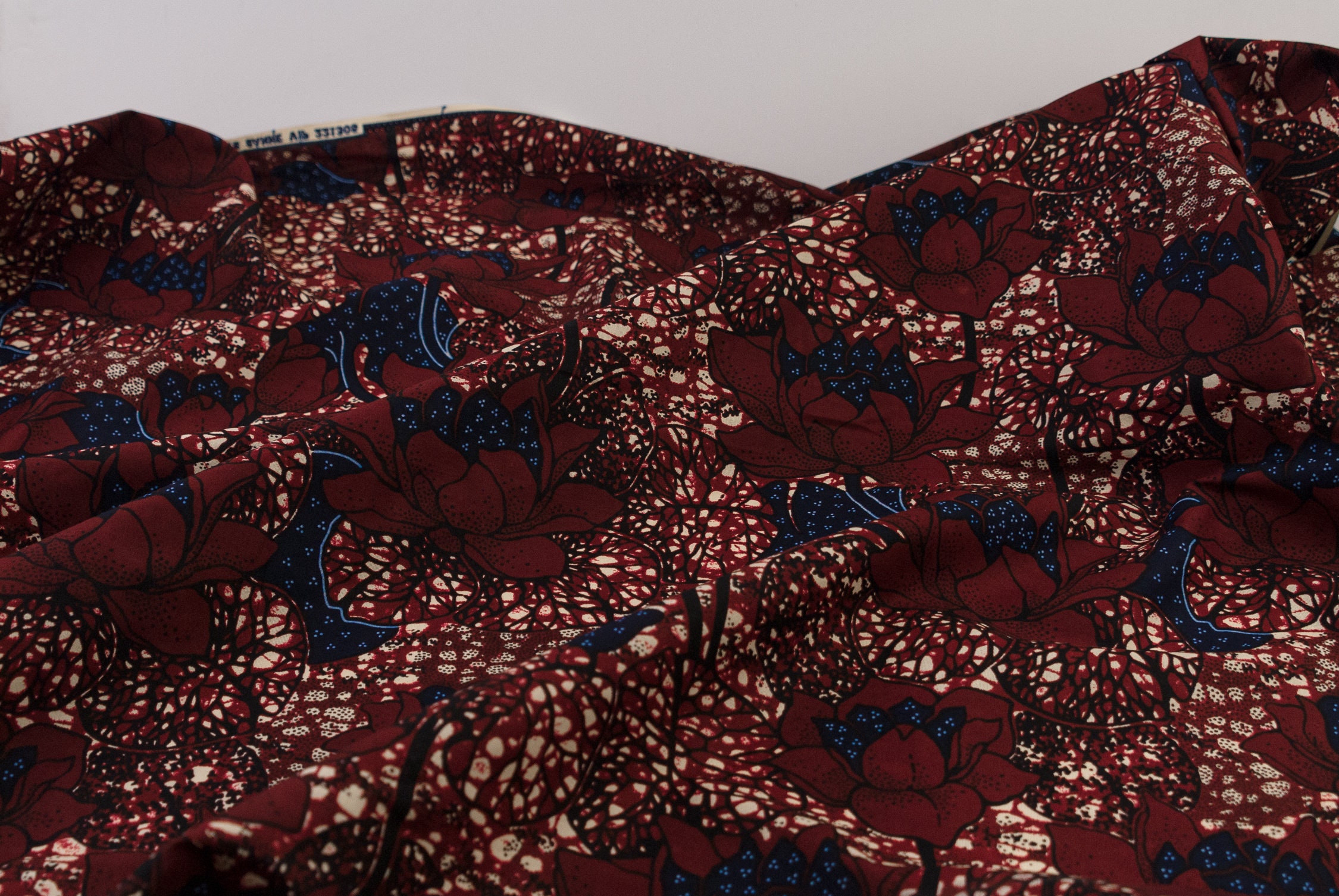 African Floral Print Fabric, African Wax Fabrics, Wax Fabrics With ...