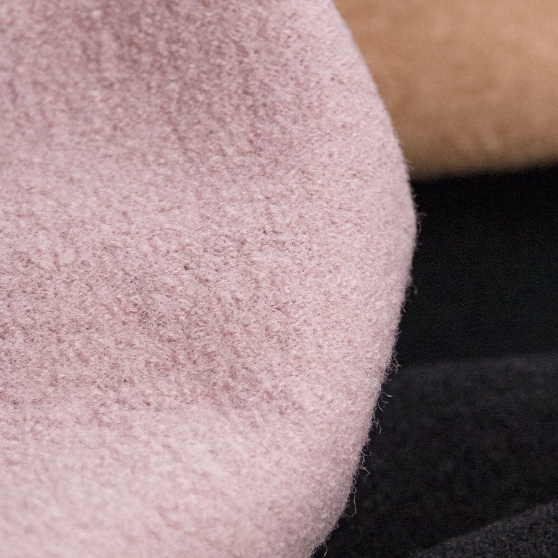Boiled Wool Fabric Pink – Italian Pure Wool Cloth for Coats, Jackets ...