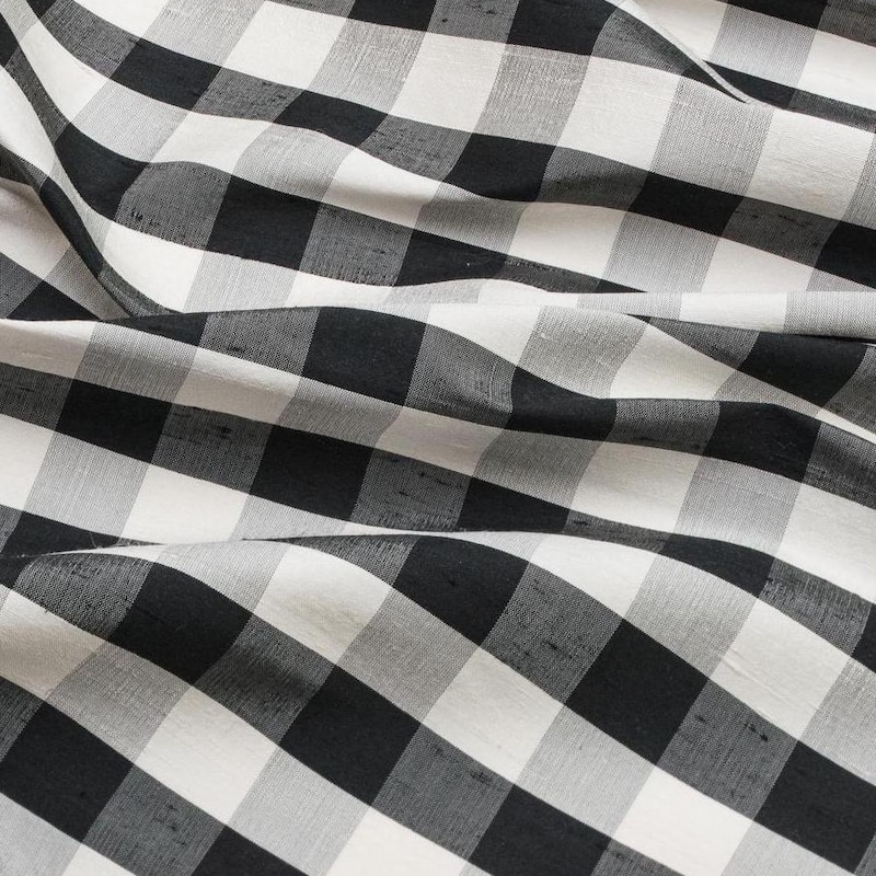 Tejido negro shantung - Etsy España