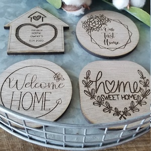 New Home Magnet, Wooden Small Gift, Realtor Gift - Etsy