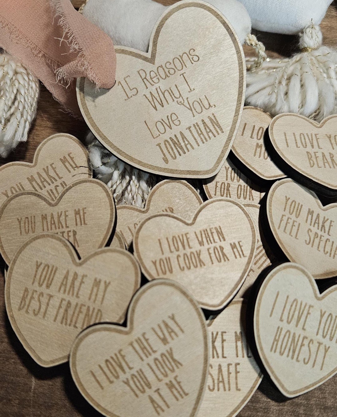 Reasons Why I Love You Tokens // Custom Tokens // Valentines Day - Etsy