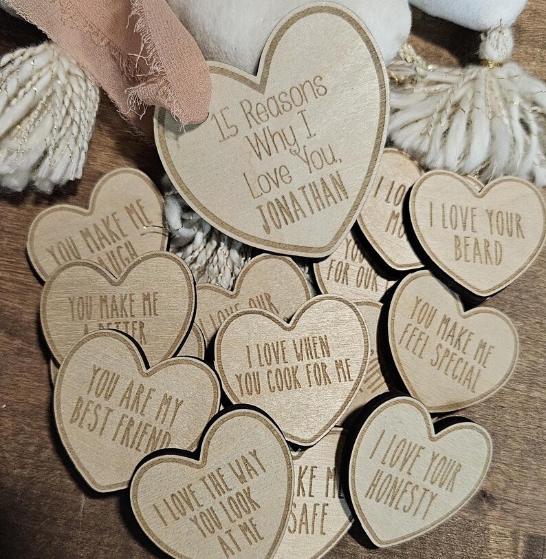 Reasons Why I Love You Tokens // Custom Tokens // Valentines Day - Etsy
