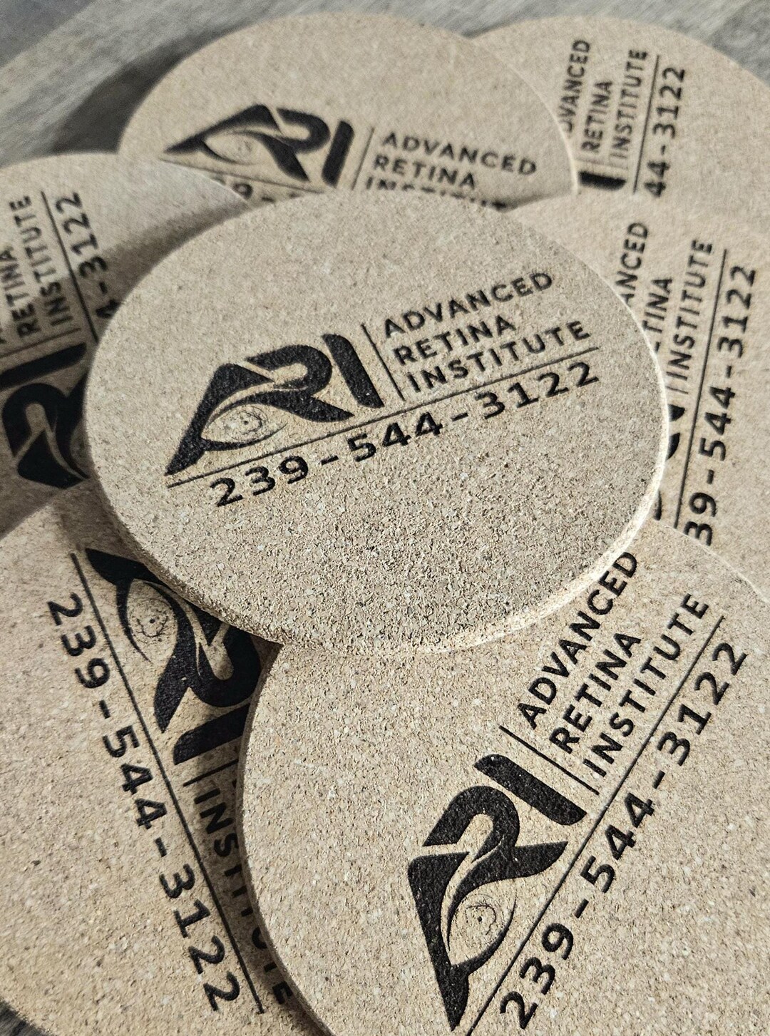 Custom Engraved Cork Coasters: Bulk Logo, Wedding Favors - Etsy