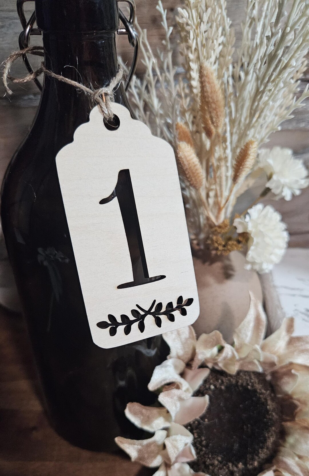 Rustic Wooden Wedding Table Number Tags: Baltic Birch Centerpieces - Etsy