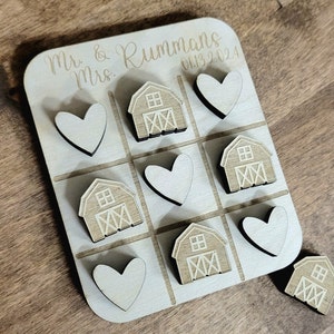Tic Tac Toe Wedding Favors // Custom Tic Tac Toe // Games for Kids ...