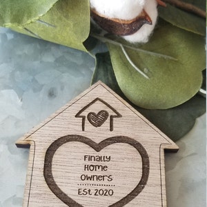 New Home Magnet, Wooden Small Gift, Realtor Gift - Etsy