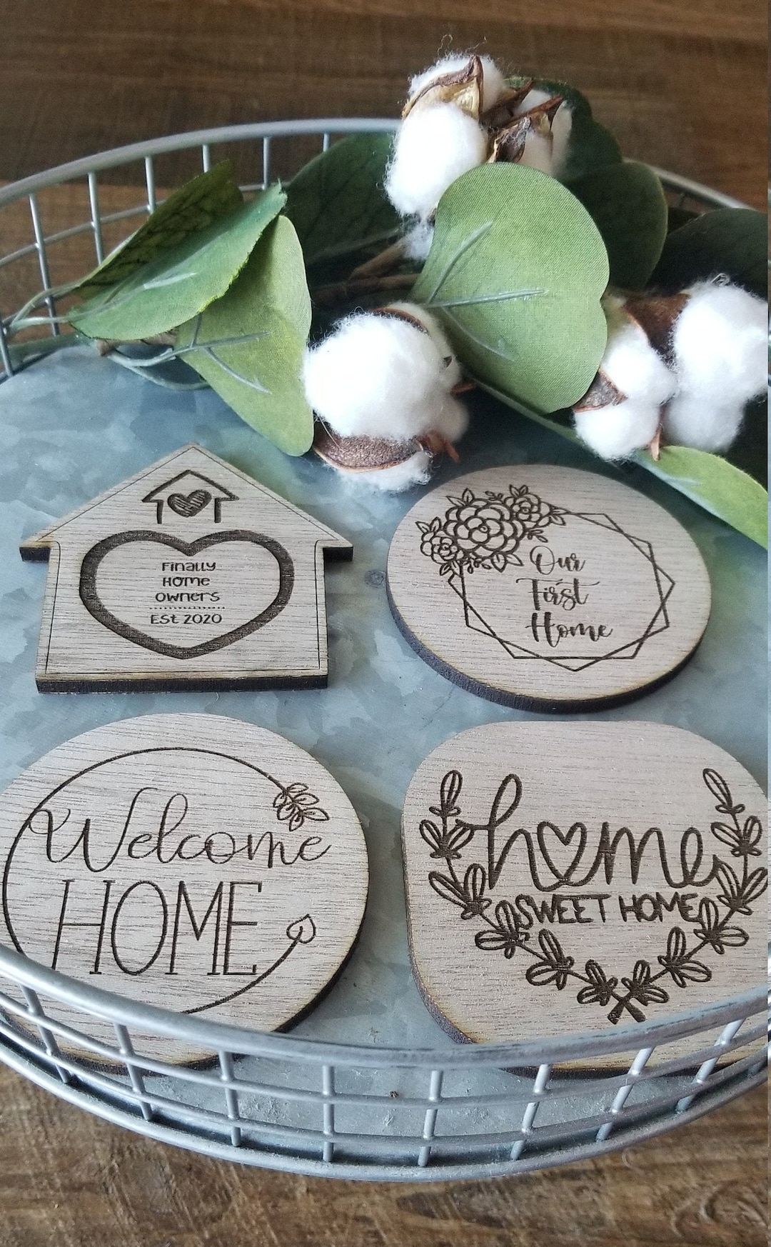 New Home Magnet, Wooden Small Gift, Realtor Gift - Etsy