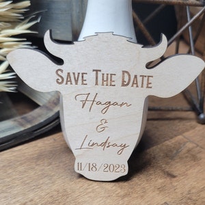 Cattle Save the Date // Country Wedding // Rustic Save the Date Magnets ...