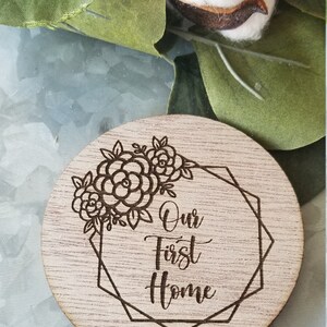New Home Magnet, Wooden Small Gift, Realtor Gift - Etsy