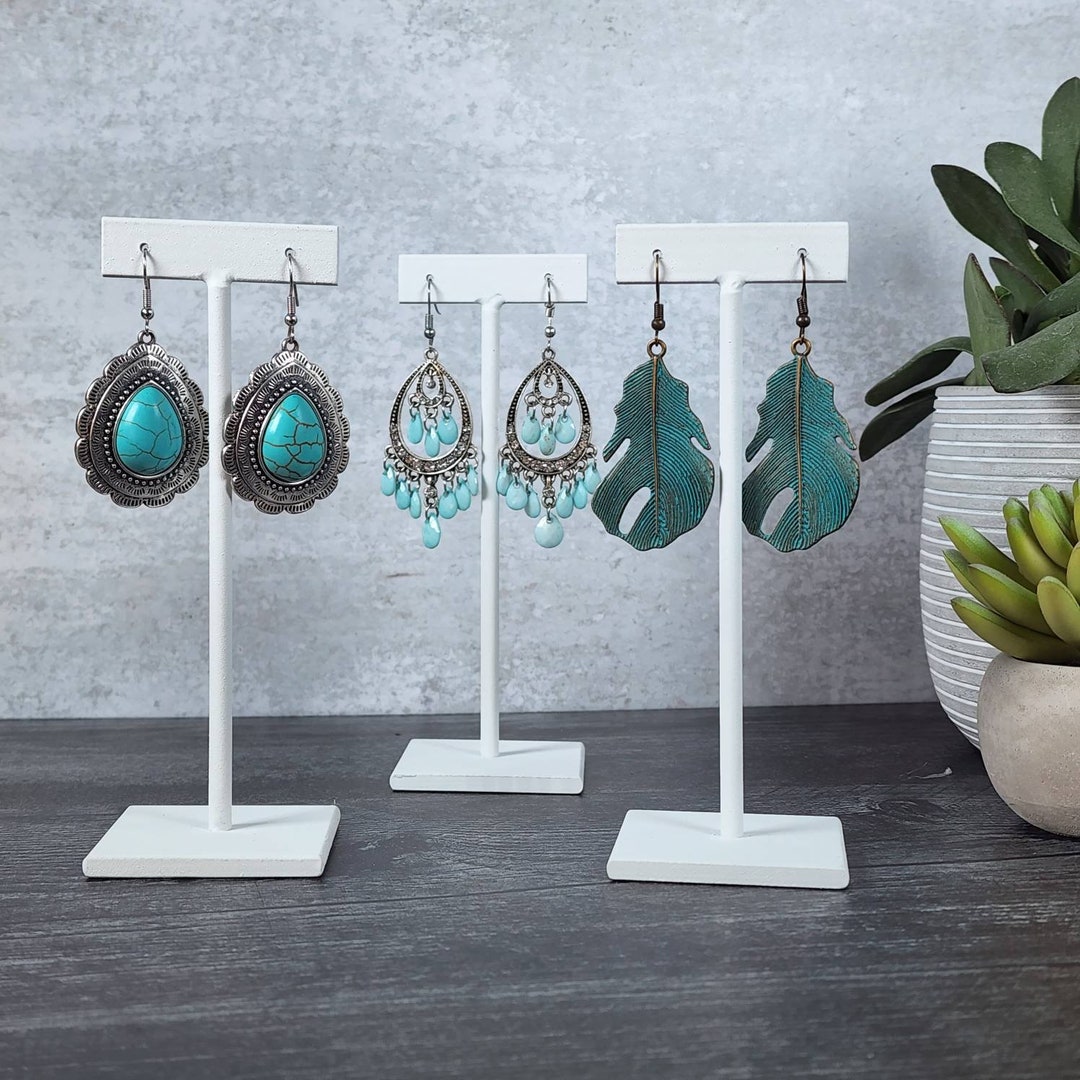 Set of 3 Stud Earring Display Earring Stand Boutique Jewelry - Etsy