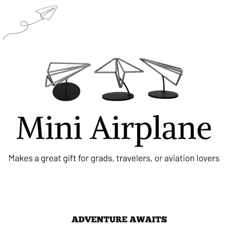 MINI Hand Welded Metal Paper Airplane Sculpture | Metal Art & Decor ...