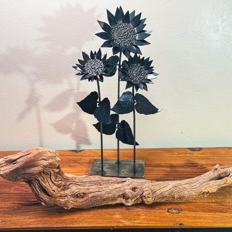 Sunflower Steel Sculpture - Etsy