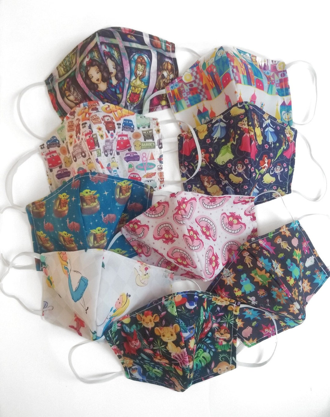 Disney Character Face Masks | Character Face Mask | Face Mask - Etsy