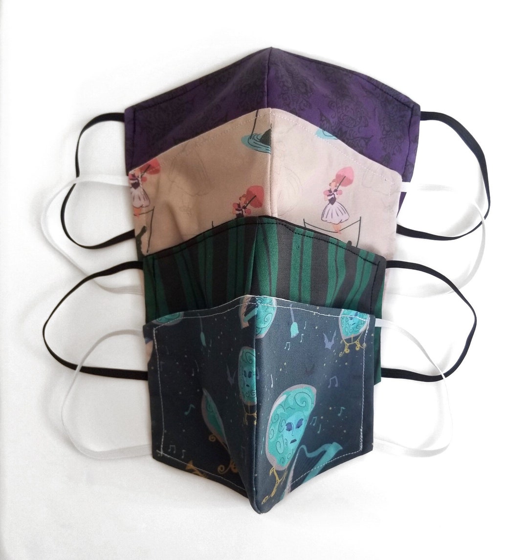 Haunted Mansion Cotton Face Mask - Halloween Costume Mask - Etsy