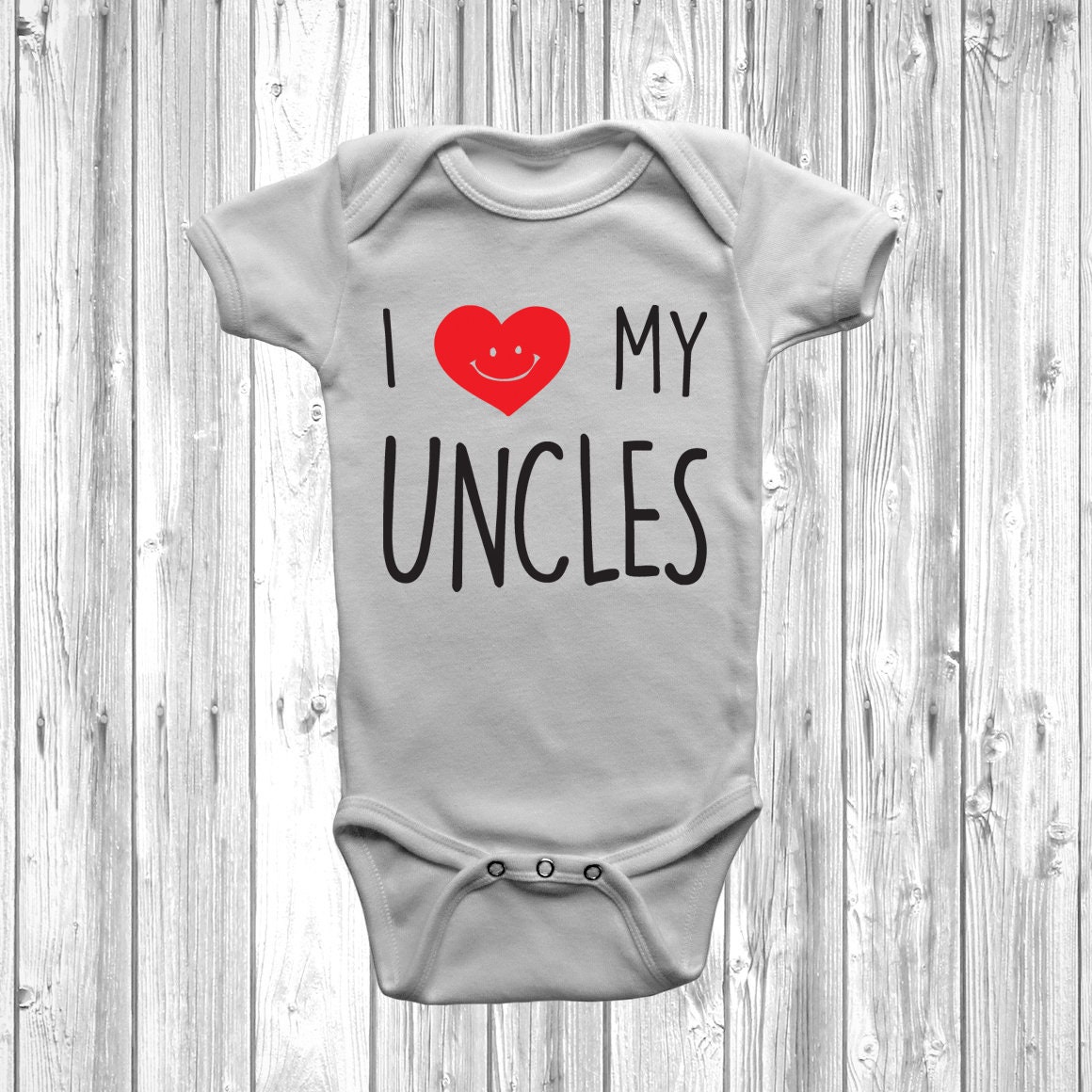 I Love My Uncles Baby Grow Body Suit Vest Gift Cute Uncle Baby Shower ...