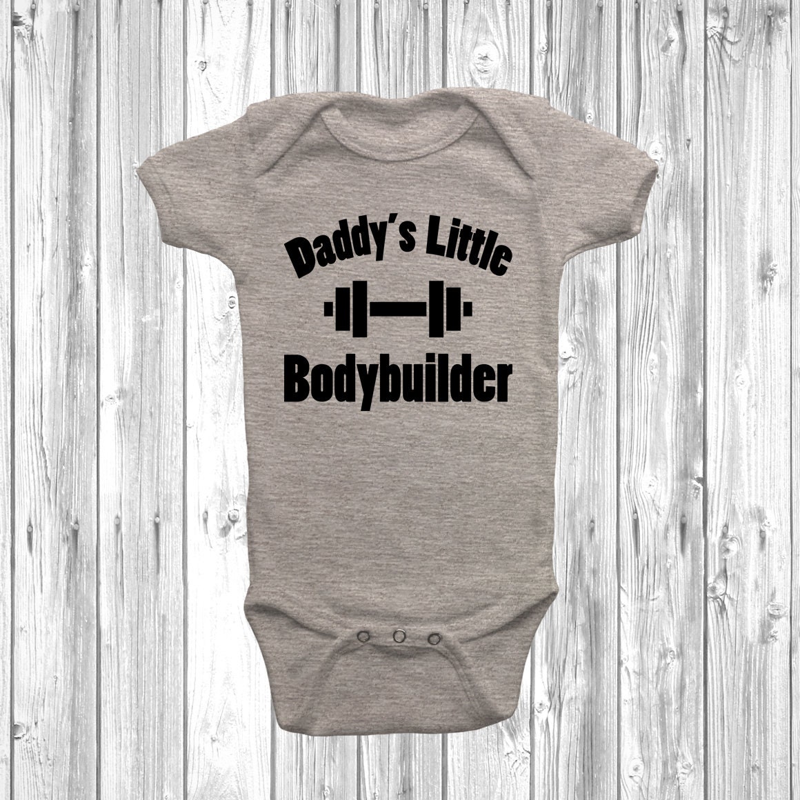 Daddy's Little Bodybuilder Baby Grow Vest Body Suit Gift | Etsy