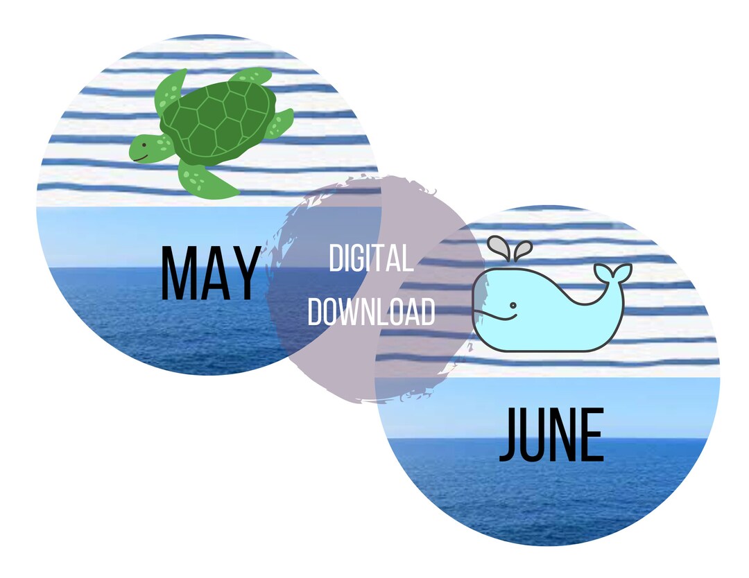 Ocean Under the Sea Birthday Chart - Etsy