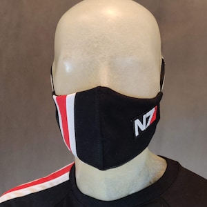 Face Mask Inspired in Mass Effect N7 - Etsy