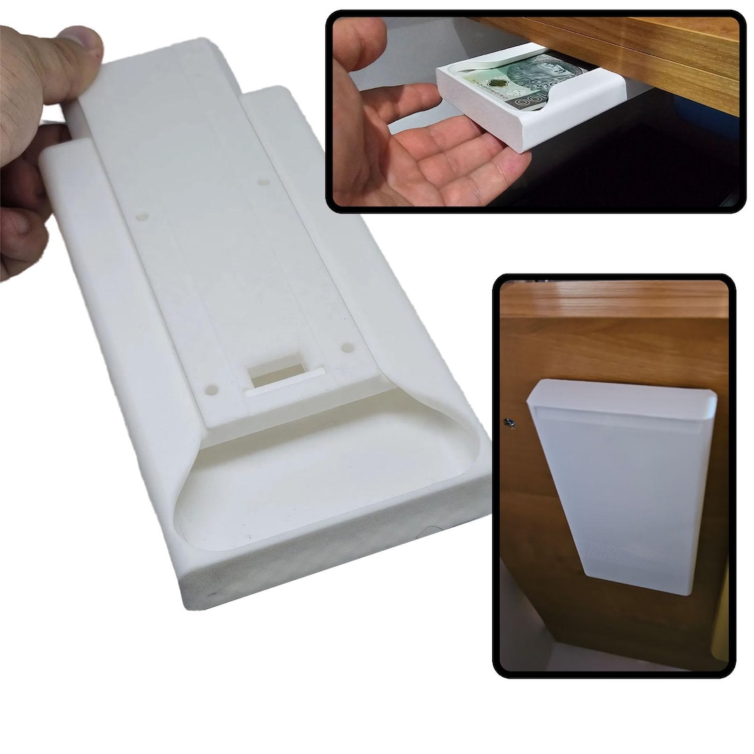 Hidden Money Drawer – Under-desk or Shelf-mounted Secret Compartment - Etsy