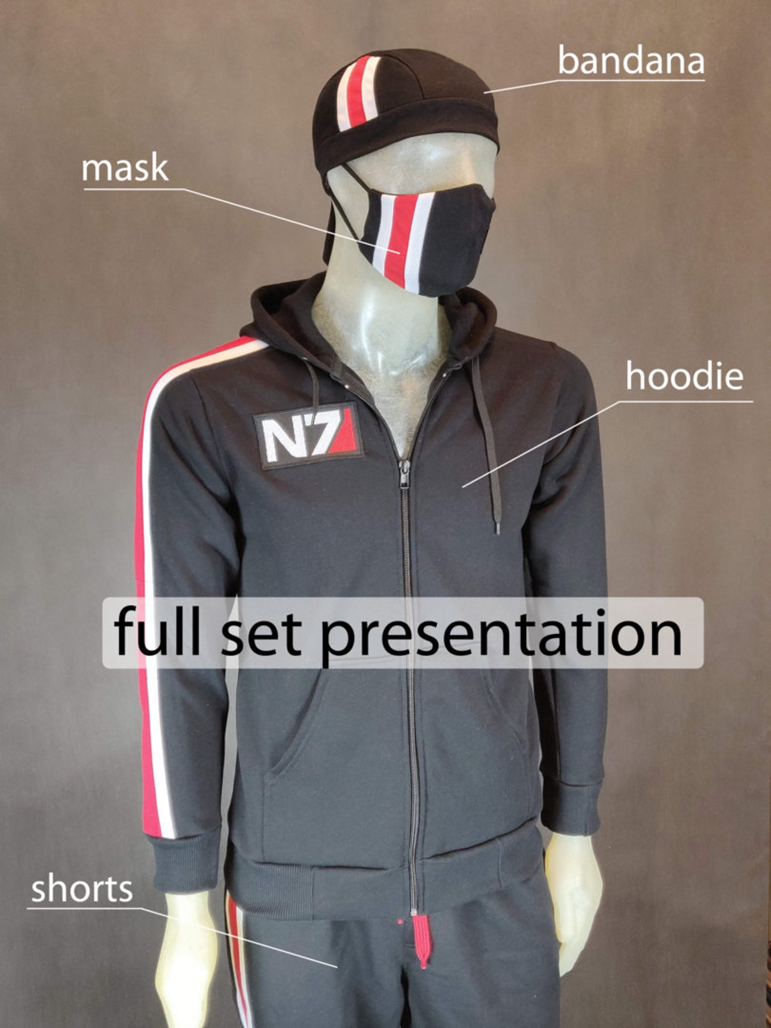 Hoodie Inspired in Mass Effect N7 | Etsy