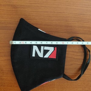 Face Mask Inspired in Mass Effect N7 - Etsy