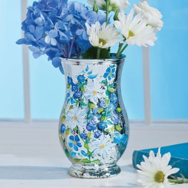 Painted Glass Vases - Etsy