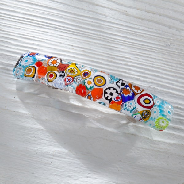 Glass Hair Barrette - Etsy