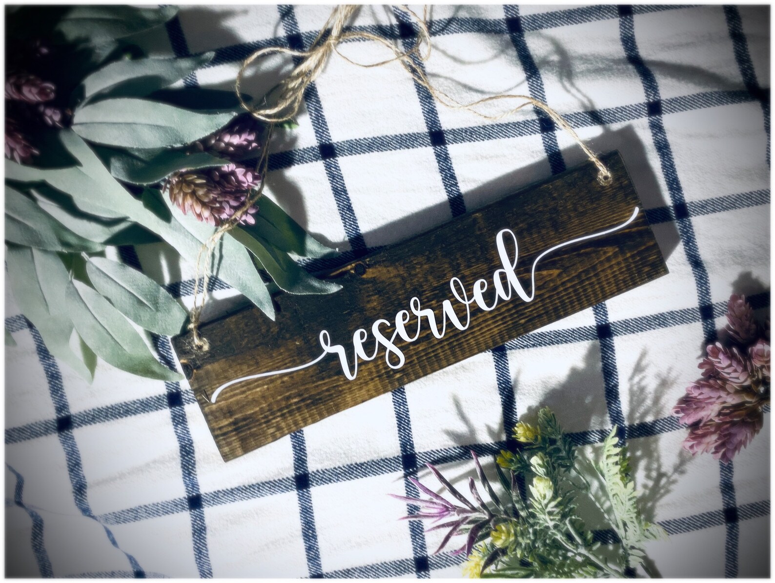 Reserved Wooden Wedding Sign, Reserved Wedding Sign, Sign for Reserved ...