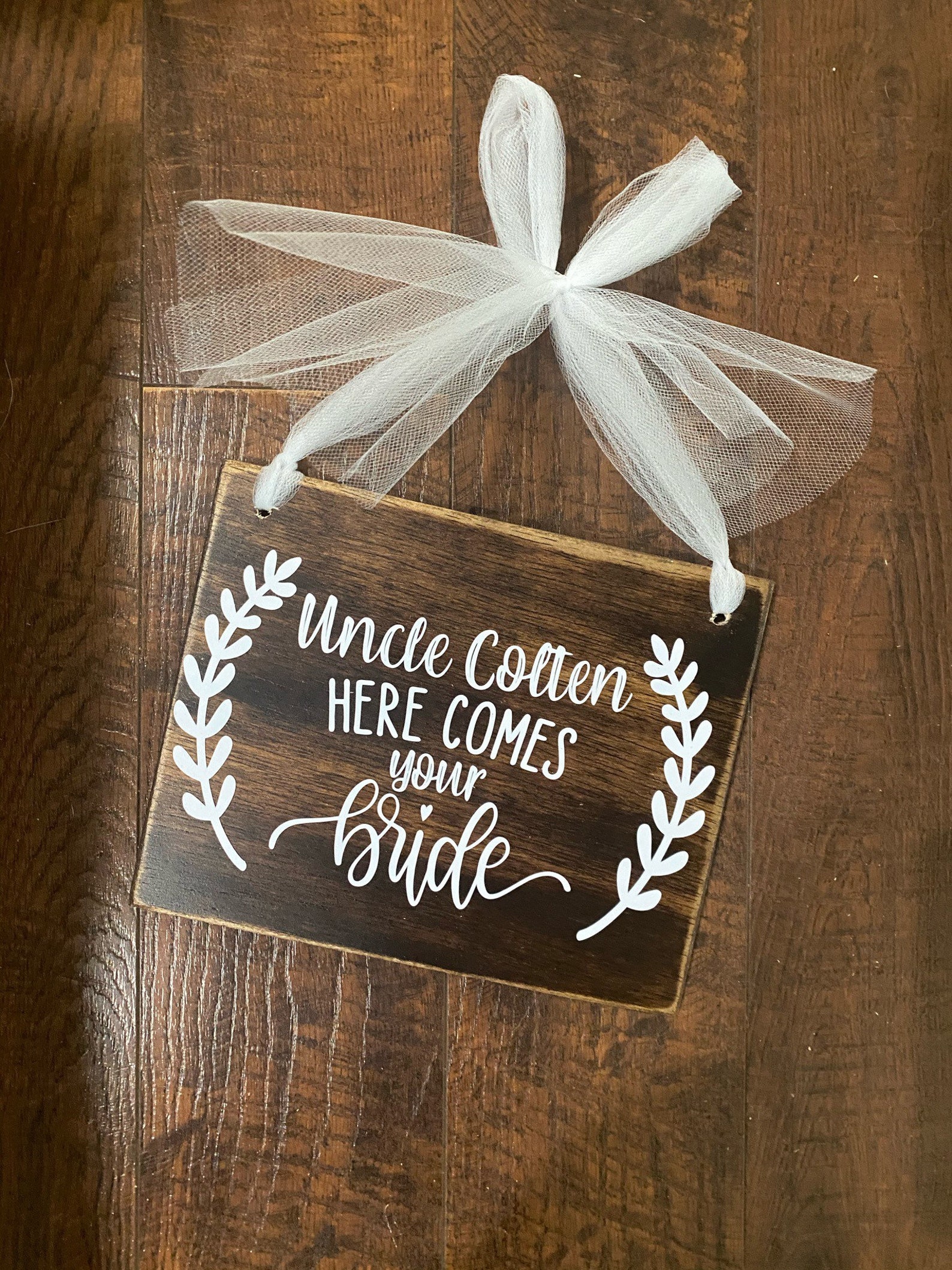 Customized Ring Bearer & Flower Girl Signs Personalized | Etsy