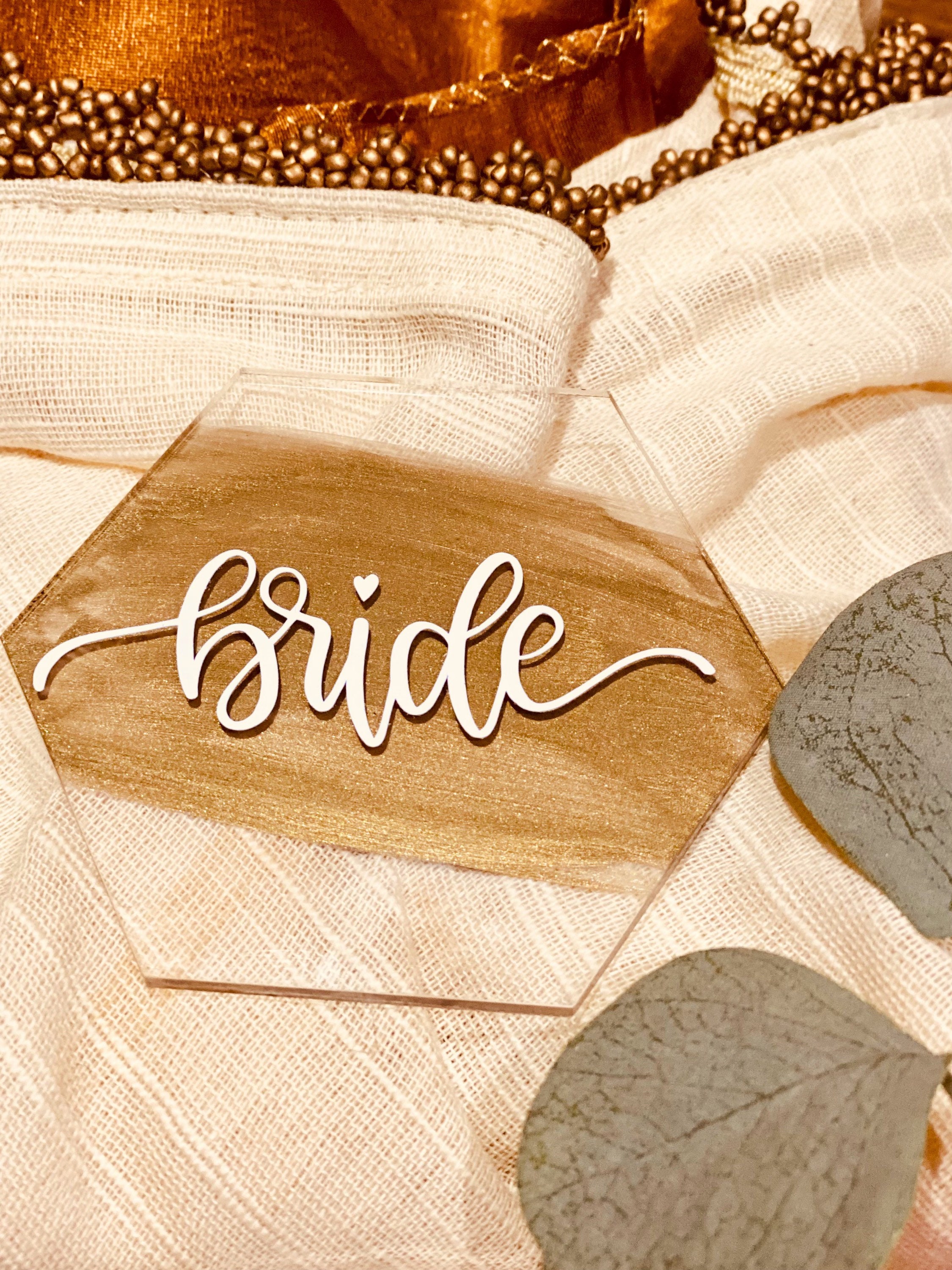 Bride & Groom Table Placement Setting Signs Bride and Groom | Etsy