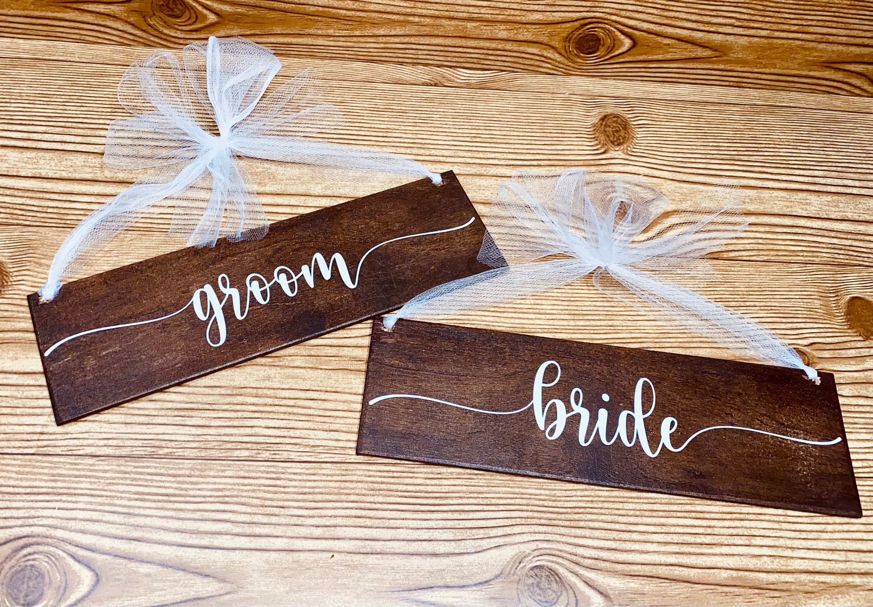 Bride and Groom Sign Chair Sign Rustic Wedding Sign Rustic | Etsy