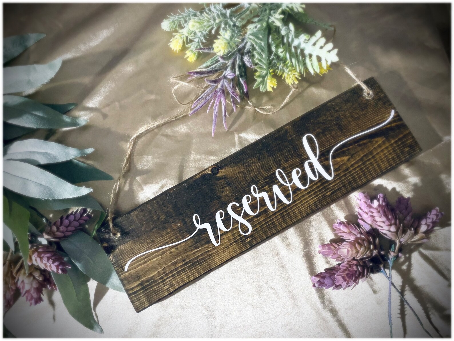 Reserved Wooden Wedding Sign, Reserved Wedding Sign, Sign for Reserved ...