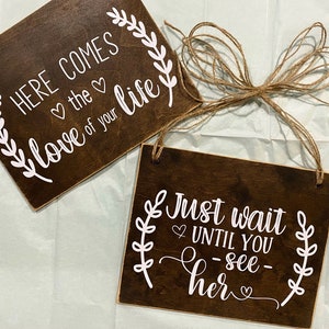 Customized Ring Bearer & Flower Girl Signs, Personalized, Custom ...