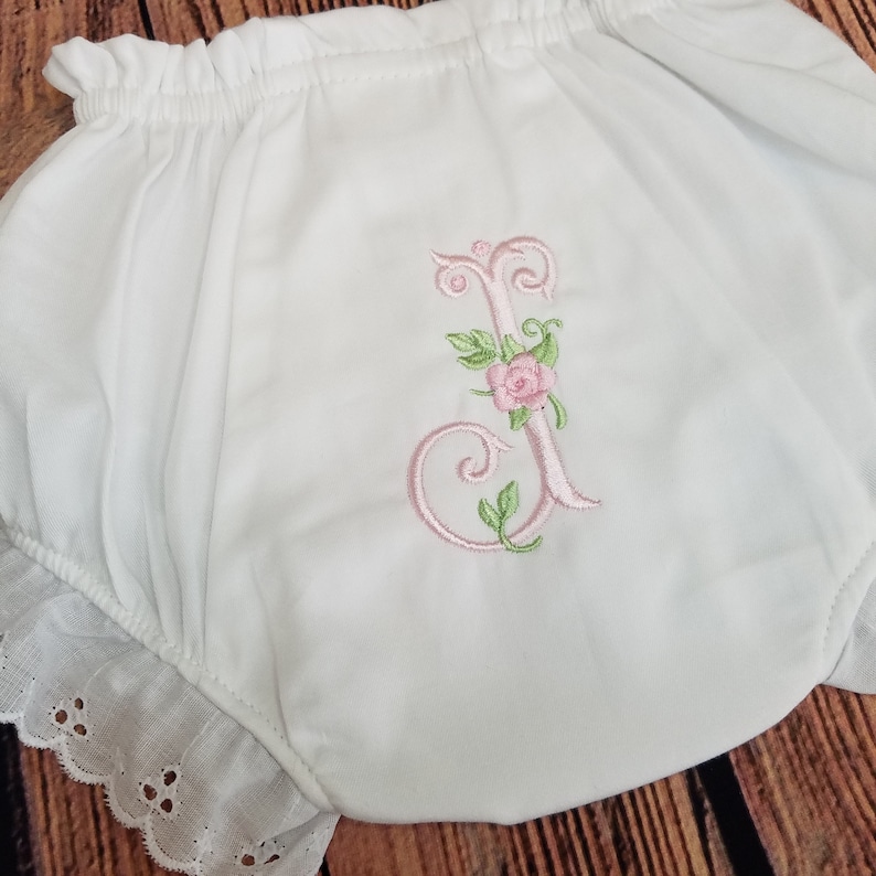 Embroidered Diaper Cover, Bloomer, Personalized, Newborn Gift, White ...