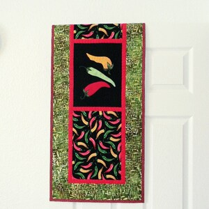 Chili Pepper Table Runner With Red Green Yellow Chili - Etsy