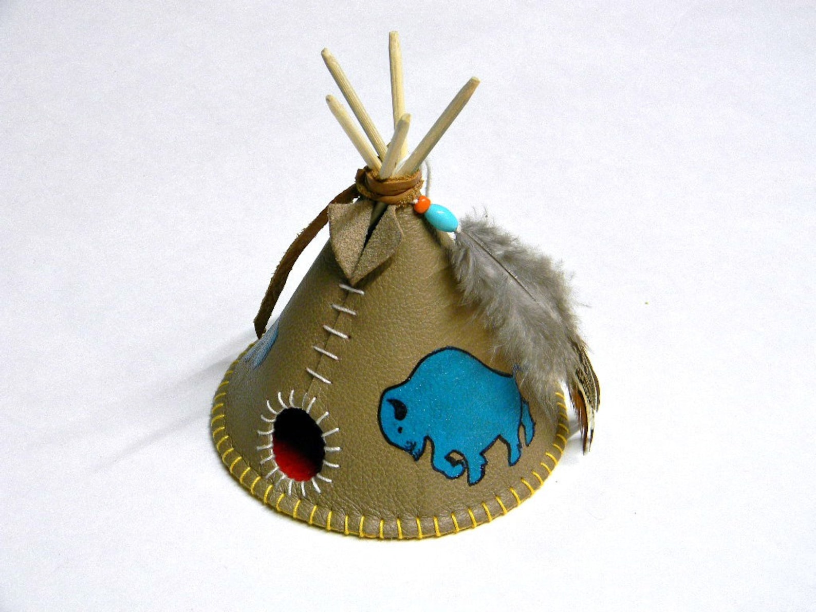 Leather Tepee Ornament, Teepee PDF Tutorial With Pattern, DIY Plains ...