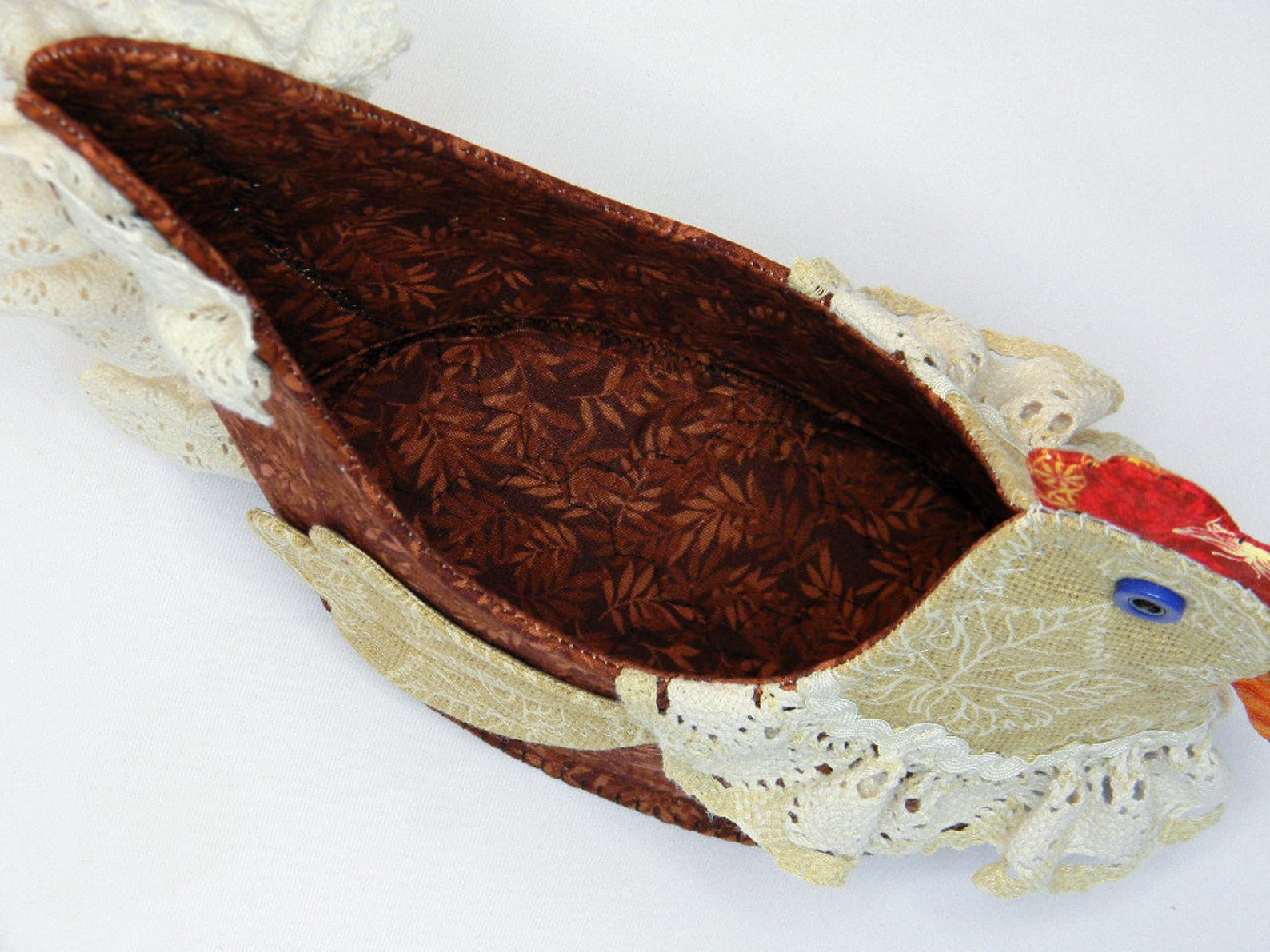 Chicken Basket PDF Tutorial With Pattern, Easter DIY Fabric Project for ...